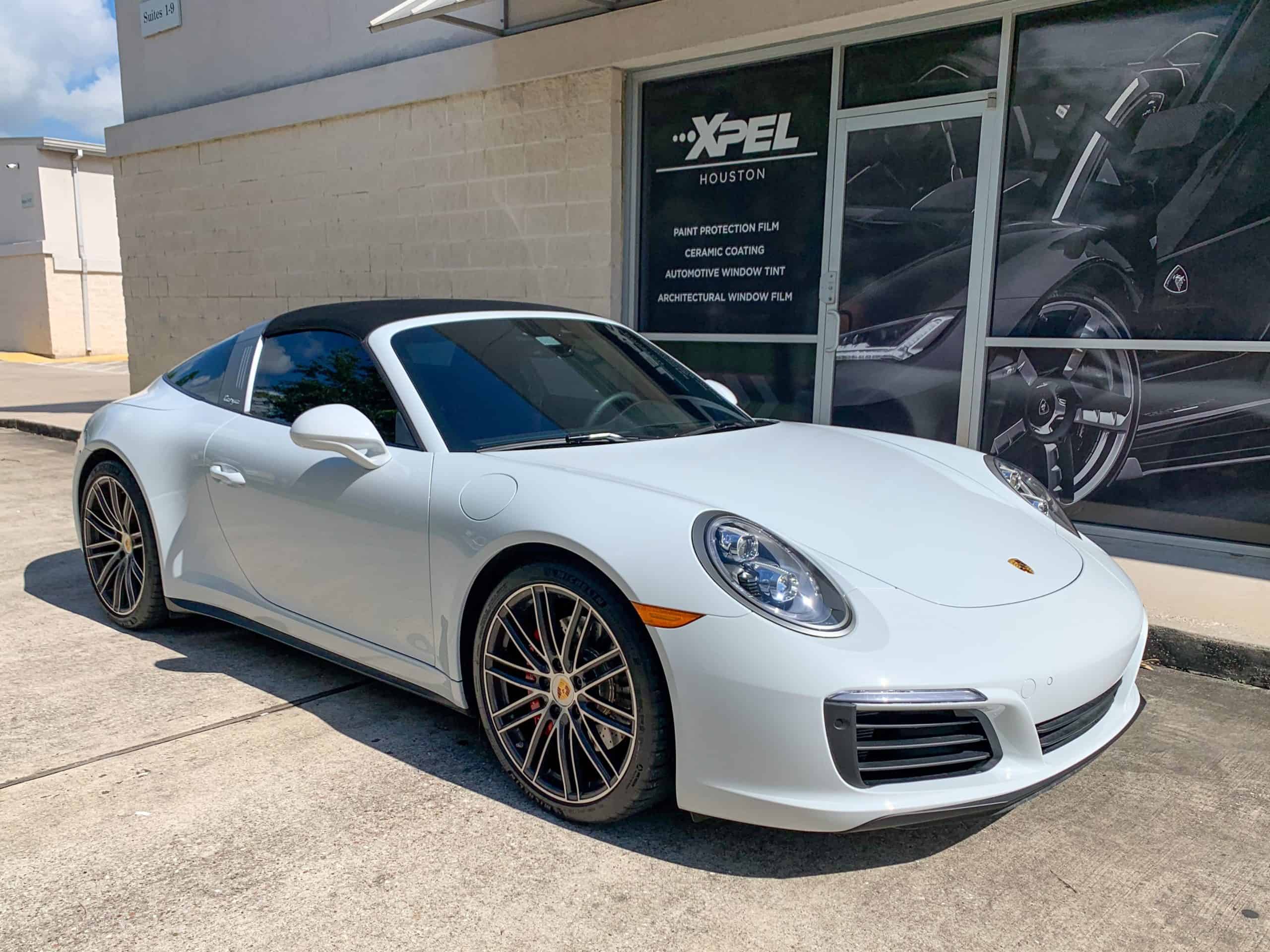 White Porsche Car